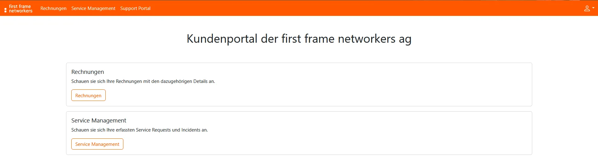 Erklärung Kundenportal - first frame networkers ag