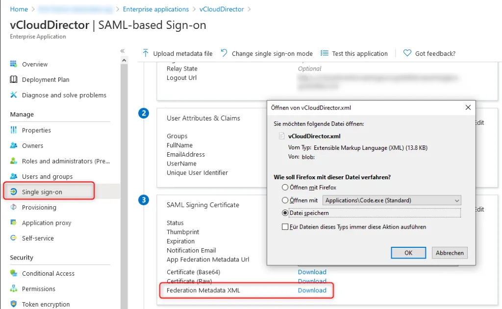 SAML Authentifizierung einrichten mit Azure AD - first frame networkers ag